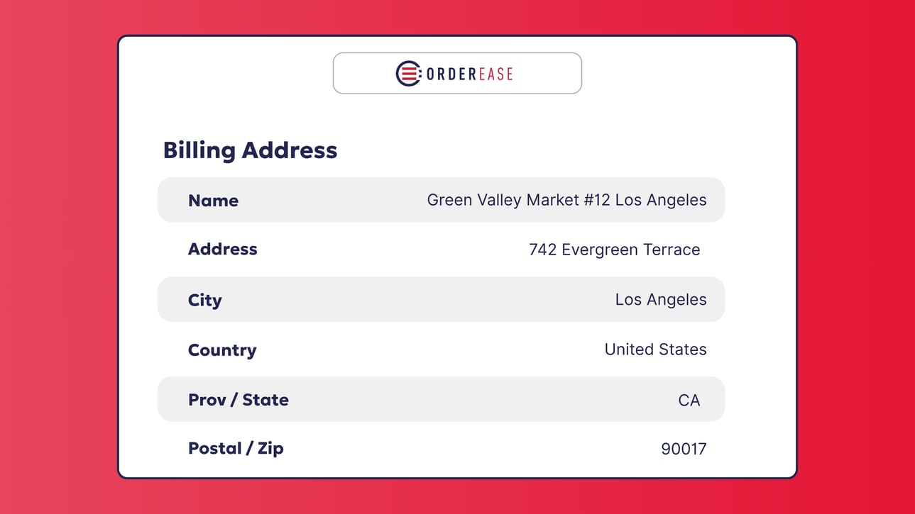 OrderEase Billing & Shipping Address Visibility